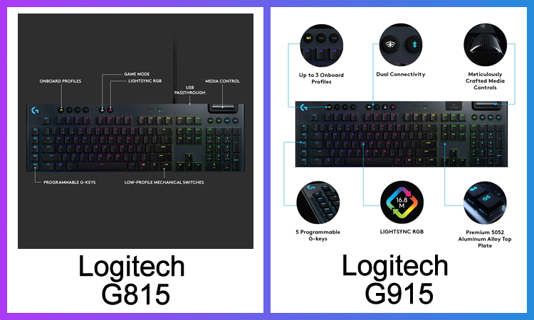 Logitech G815 vs G915 - Which one should you buy?